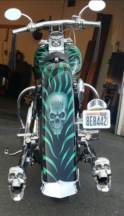 Cool Ass Parts - Skull and Flame Exhaust Tips - Hitch Covers - Skeleton ...